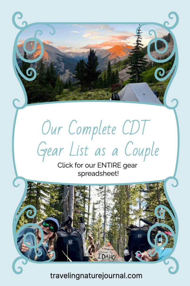 Our Complete CDT Gear List as a Couple